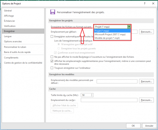 MS Project : Fichiers projet - apcpedagogie
