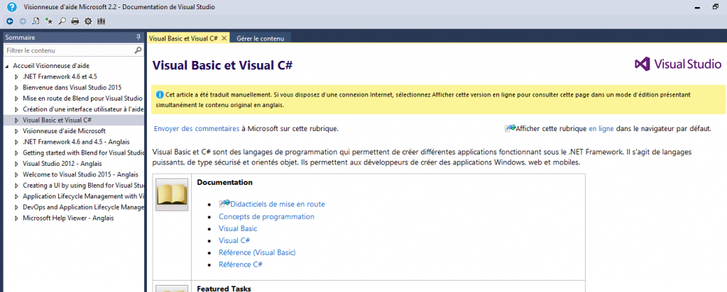 Visual Studio: L’aide dynamique - apcpedagogie