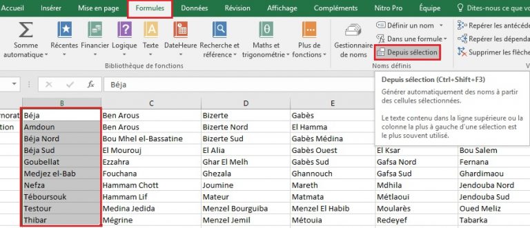 Créer deux listes déroulantes en cascade avec Excel – apcpedagogie