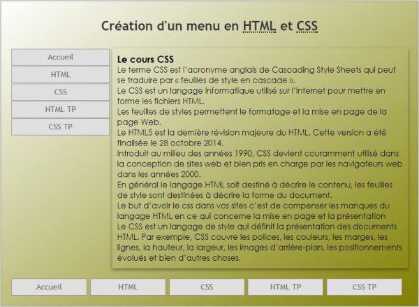 TP2 Les menus en HTML et CSS – apcpedagogie