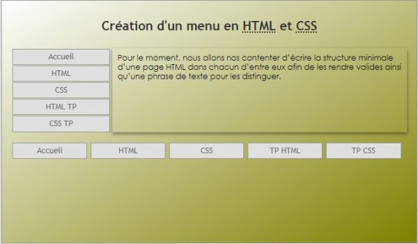 TP2 Les menus en HTML et CSS – apcpedagogie