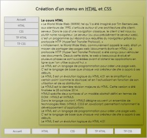 TP2 Les menus en HTML et CSS – apcpedagogie