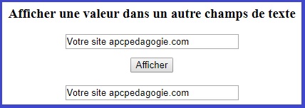 Récupérer la valeur d’un INPUT en JavaScript – apcpedagogie