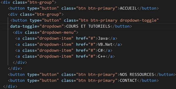 Drop-Down Menus Bootstrap - apcpedagogie