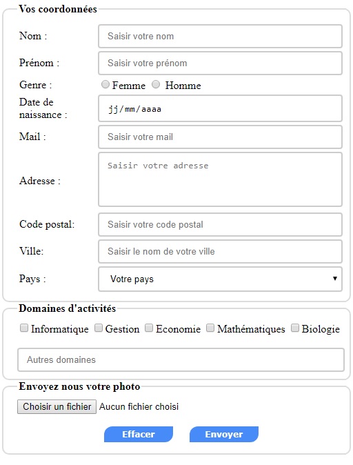 Exercice création des formulaires avec JSP - apcpedagogie