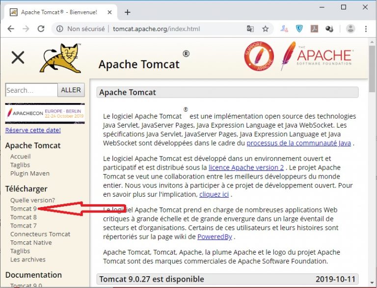 Téléchargement et installation de Tomcat – apcpedagogie