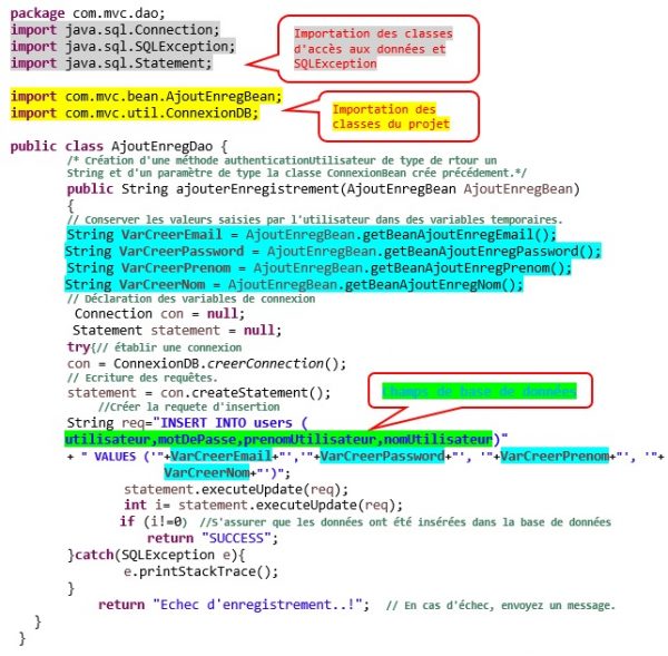 Application d’enregistrement utilisant MVC et MySQL – apcpedagogie
