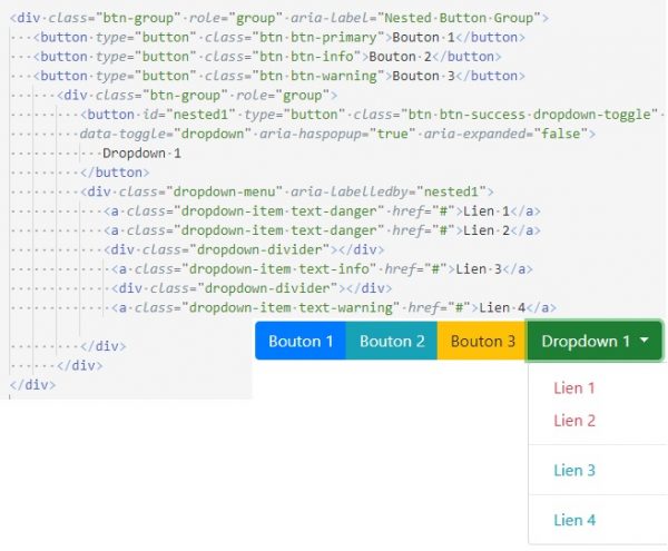 Groupe de boutons Bootstrap – apcpedagogie
