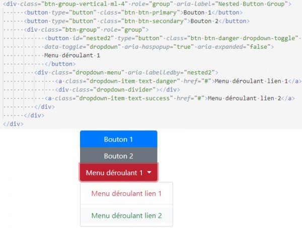 Groupe de boutons Bootstrap – apcpedagogie