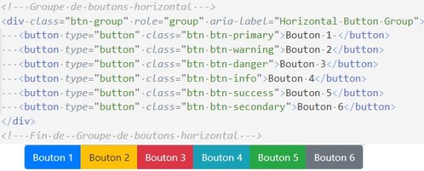 Groupe de boutons Bootstrap – apcpedagogie