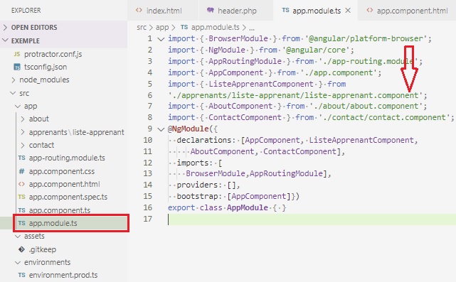 Créer un composant avec Angular – apcpedagogie