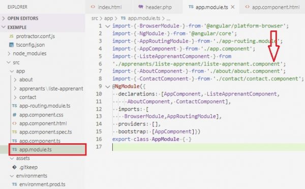 Créer un composant avec Angular – apcpedagogie