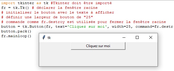 Les widgets Tkinter-button - apcpedagogie