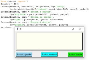 Gestion de la mise en page en tkinter – apcpedagogie