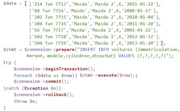 Insérer Plusieurs Lignes Dans Une Table Mysql Avec Pdo Php Apcpedagogie