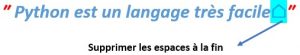 Comment supprimer les espaces dans une chaîne en python - apcpedagogie