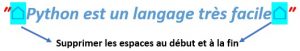 Comment supprimer les espaces dans une chaîne en python – apcpedagogie
