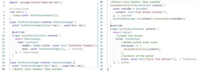 Le widget TextButton dans Flutter – apcpedagogie