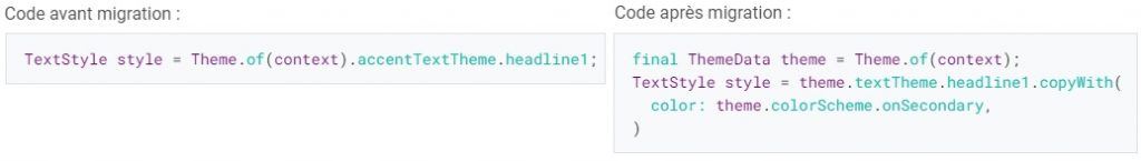 La classe ThemeData dans Flutter – apcpedagogie