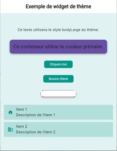Le widget Theme dans Flutter – apcpedagogie
