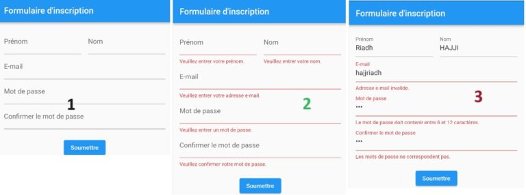 Valider un formulaire avec Flutter – apcpedagogie
